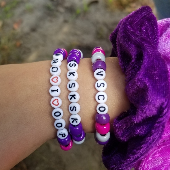 Jewelry | Vsco Sksksk And I Opp Pony Bead Kandi Bracelet | Poshmark